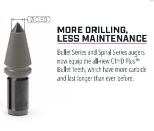 Belltec Bullet Tooth Augers – EQUIPMENTLAND - Construction ...