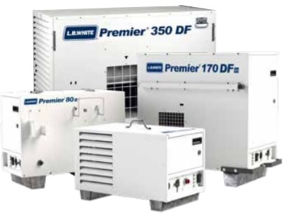 L.B. White Premier Propane/Natural Gas Direct-Fired Tent Heaters for ...